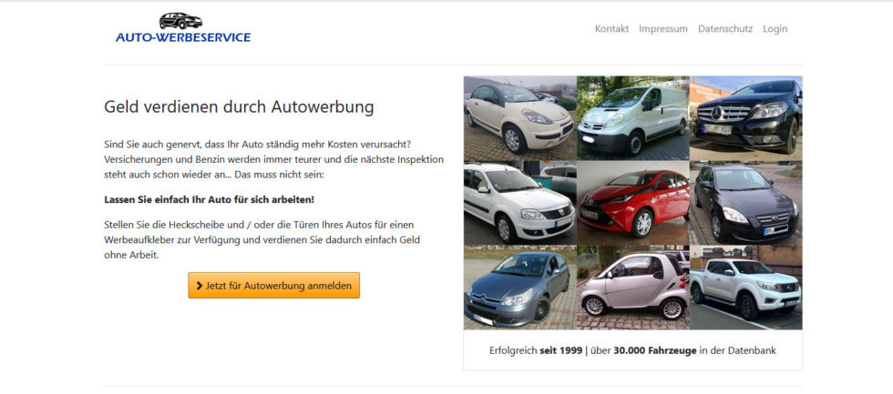 Mit Autowerbung Geld verdienen: Top 4 Anbieter im Überblick | morebucks